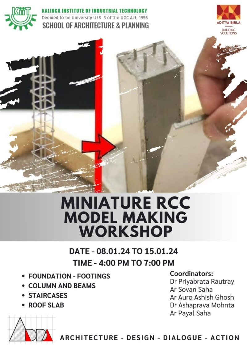 Miniature RCC Model Making Workshop - KIIT School of Architecture ...